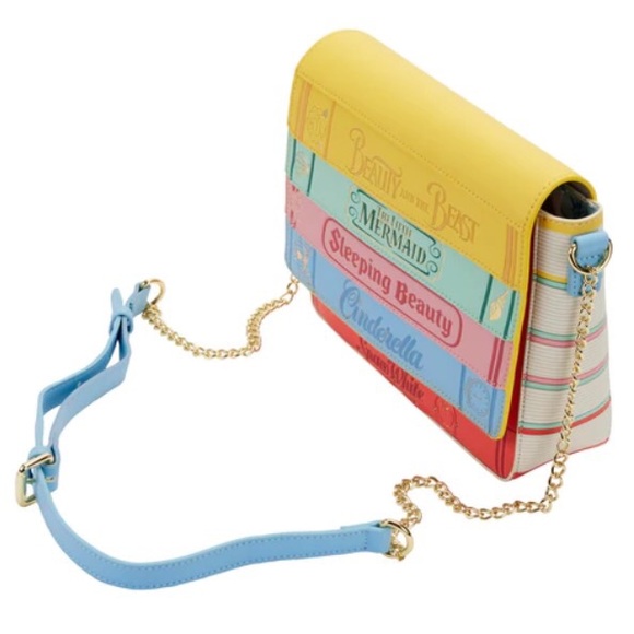 Loungefly | Bags | New Disney Princess Books Classics Crossbody Bag ...